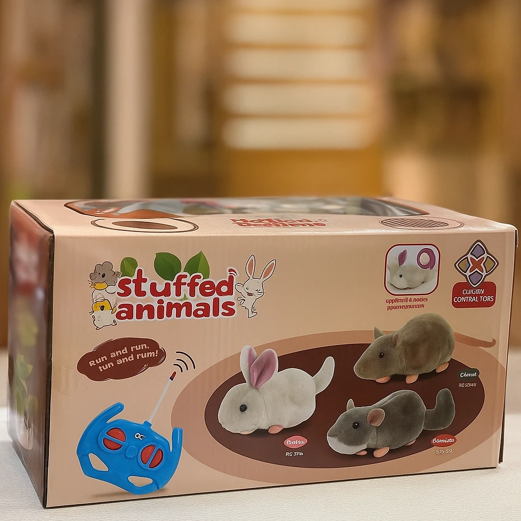 animated stuffed rabbit | Alghaith Luxury Gifts Store
