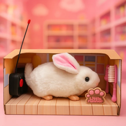 animated stuffed rabbit | Alghaith Luxury Gifts Store